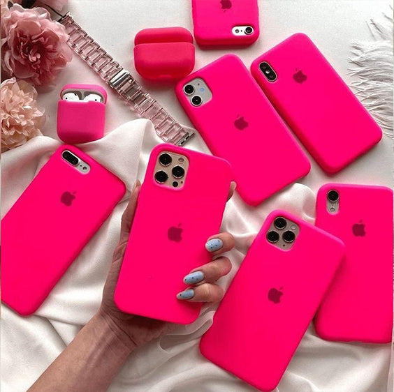 Neon Pink Silicone Case – Pamper Your Life